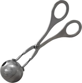 Fackelmann Fackelmann 40921 Zange klein, Fleisch, Melone, Fisch, Riso, Tofu ECC, Dia. 3,5 cm, Stahl, Sybaris, (Farbe:Silber), Menge: 1 Stück rostfrei