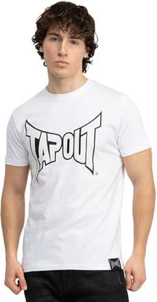 Tapout Lifestyle Basic Tee T-Shirt, Blanc/Noir, M Homme, 940005