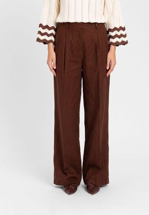 Twin-Set Klassische Hose aus Leinenmischung