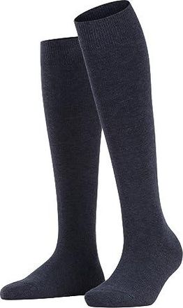 Esprit Basic Pure W Kh coton non-comprimantes 1 paire, Chaussettes longues Femme, Bleu Navy Blue Melange 6490, 35-38