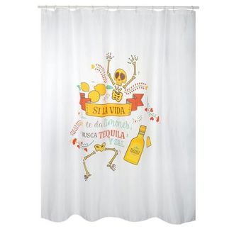 MSV Rideau de Bain Polyester 180 x 200 cm Tequila 200 x 180 cm