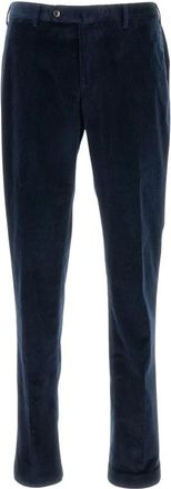 PT01 Pt01 - Pantalon en velours c&ocirc;tel&eacute; c&ocirc;tel&eacute; - Homme - Pantalons - Bleu - Taille: XL