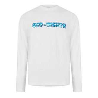 Off-white Off White - T-Shirt f&uuml;r Herren, Lang&auml;rmlig (Wei&szlig;)