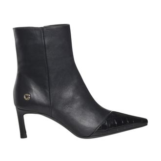 Coperni Stiefel mit spitzer Kappe und Krokopr&auml;gung - - Shoes - Damen - Schwarzk - 38 EU