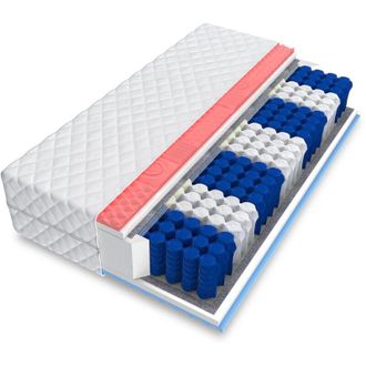 FDM Matratze 160x200 cm Taschenfederkern H3 canis Visco HR-Schaum 7 Zonen H&ouml;he 20 cm