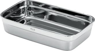 R&ouml;sle FLEXX 2GO Lunchbox Bundle 0,6 L Edelstahl mit Vakuumdeckel aus Glas, eckig, aromadicht, mikrowellen- und sp&uuml;lmaschinengeeignet, silber/schwarz