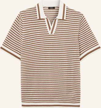 Reiss Reiss Strick-Poloshirt Carlford braun