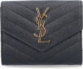 Saint Laurent Cassandre Tri-Fold Wallet