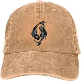 Generic Casquette de baseball lav&eacute;e pour homme - Casquette de baseball Poissons Trucker Snapback - Chapeau de golf animal - Cadeau