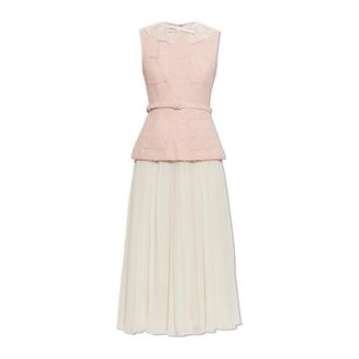 Self Portrait Lurex-Fadenkleid - - Dresses - Damen - Rosa - XS