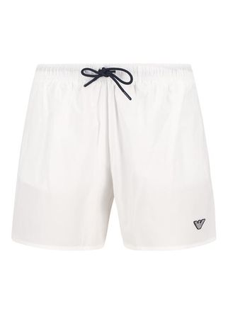 Emporio Armani Herren Badeshorts wei&szlig; unifarben