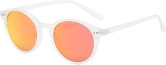 Generic Lunettes De Soleil Monture Ronde Hommes Et Femmes F&ecirc;te Conduite Quotidienne Lunettes De Soleil(Orange)