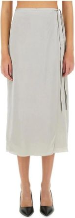 Theory Femme, Jupes, Gris, Taille: 38 FR Tie Wrap Skirt