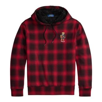 Ralph Lauren Plaid Polo Bear Lang&auml;rmeliger Fleece-Hoodie - - Sweatshirts & Hoodies - Herren - Mehrfarbig - XS