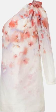 Zimmermann Minikleid Scarlet aus Leinen und Seide