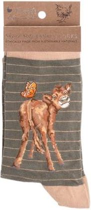 Wrendale Designs by Hannah Dale Chaussettes en forme de vache Flutterly Fabulous, Flutterly Fabulous, 4-7