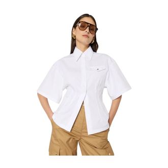 BERENICE Figurbetonte wei&szlig;e Popeline-Hemdbluse - - Blouses & Shirts - Damen - Wei&szlig; - XS