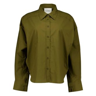 Closed Femme, Blouses et Chemises, Vert, Taille: 40 FR Gathered Shirt