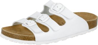 Lico BIOLINE CLASSIC Damen Pantoletten, Weiß, 39 EU