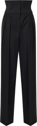 Dolce & Gabbana Pantalon large - Femme - Pantalons - Noir - Taille: 38 FR