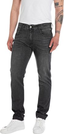 Replay Herren Jeans Anbass Slim-Fit mit Power Stretch, Dark Grey 097 (Grau), 28W / 34L