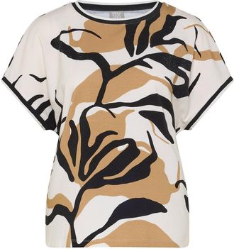 Rabe Rundhals-Shirt Rabe weiss