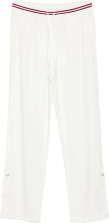 Liu Jo Femme, Pantalons, Blanc, Taille: 42 FR Track Pants