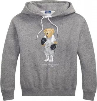 Ralph Lauren Femme, Sweatshirts et sweats &agrave; capuche, Gris, Taille: 42 FR Polo Bear Fleece Sweat &agrave; capuche