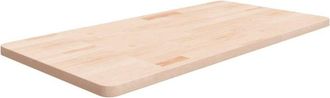 vidaXL Waschtischplatte 100x50x2,5 cm Massivholz Unbehandelt Vidaxl