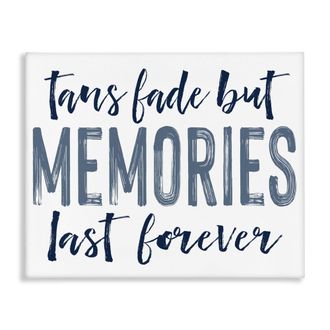 Stupell Industries Summer Memories Last Forever-Leinwandkunst, Design von Lettered and Lined, 61 x 76 cm