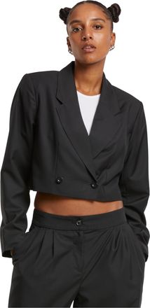 Urban Classics Damen Blazer Ladies Cropped Blazer, kurz geschnittener Damenblazer, Größen XS - XL