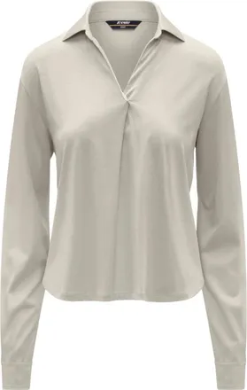K-Way Femme, Tops, Beige, Taille: 40 FR Grenerie Cotton Silk Shirt
