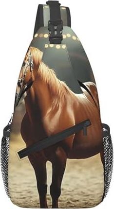 Generic Country Western Cowboys And Horses Sac &agrave; bandouli&egrave;re de voyage Sac &agrave; dos &agrave; bandouli&egrave;re pour homme Sac &agrave; dos de randonn&eacute;e