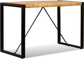 vidaXL Vidaxl - Table à manger Bois de manguier brut 120 cm