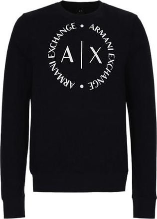 A|X Armani Exchange Sweat Sweatshirt pour homme 8NZM87 Z9N1Z, Noir, Medium
