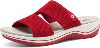 Jana Coshy Damen Hallux Pantolette mit Flexibler Sohle Elastisch, Rot (Red), 39 EU