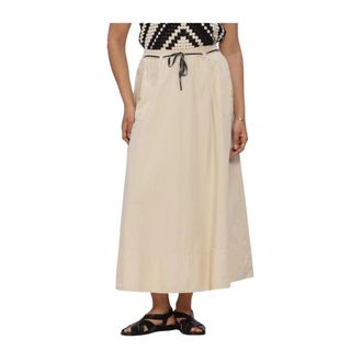 Summum Rock Breezy Baumwoll-Canvas - - Skirts - Damen - Beige - L