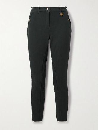 Burberry Pantalon Skinny En Coton Stretch - Noir