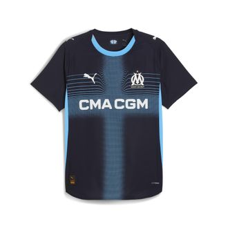 Puma Olympique de Marseille 25/26 Authentic Ausw&auml;rtstrikot Herren, Accessoires, Blau, XXL