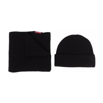 Dsquared2 Chunky Rippenstrick Logo Pullover - - Accessories - Herren - Schwarzk - ONE SIZE