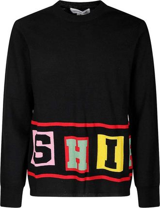 Comme Des Garçons Pull Col Rond - Noir