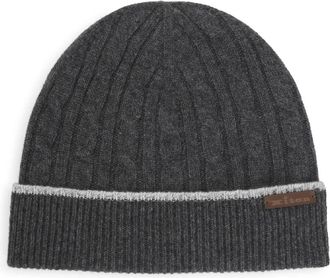 Kiton Homme, Accessoires, Noir, Taille: ONE Size Cable-knit Beanie