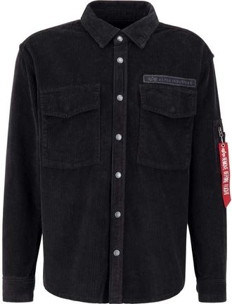 Alpha Industries Alpha Industries Cord Overshirt f&uuml;r Herren Vintage Grey