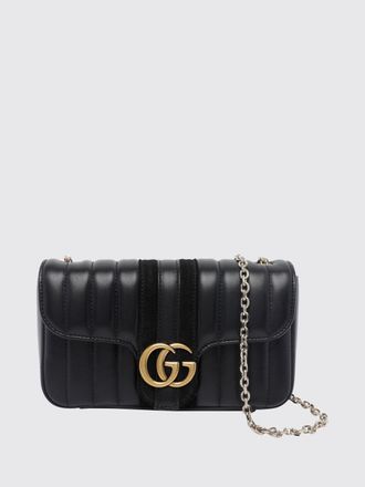 Gucci Jetset GG Marmont Mini-Tasche aus Matelass&eacute;-Nappaleder mit Monogramm