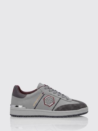 Philipp Plein Baskets Retro Hustle en cuir avec logo Hexagone