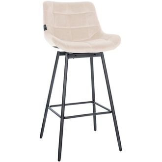 Clp Tabouret de bar Weston Pivotant Crème Velours