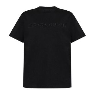 Canada Goose Homme, Tops, Noir, Taille: L Logo T-Shirt