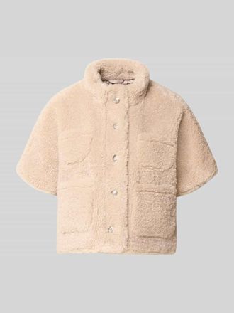 Monari Jacke aus Teddyfell mit 1/2-Arm