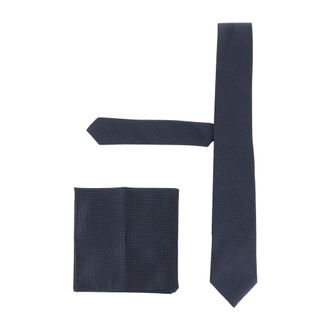 HUGO BOSS Zweiteiliges Set aus Seidenmischgewebe - - Accessories - Herren - Blau - ONE SIZE