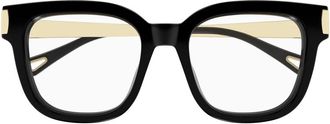 Chlo&eacute; Femme, Accessoires, Noir, Taille: 52 MM Ch0353O Optical Frame